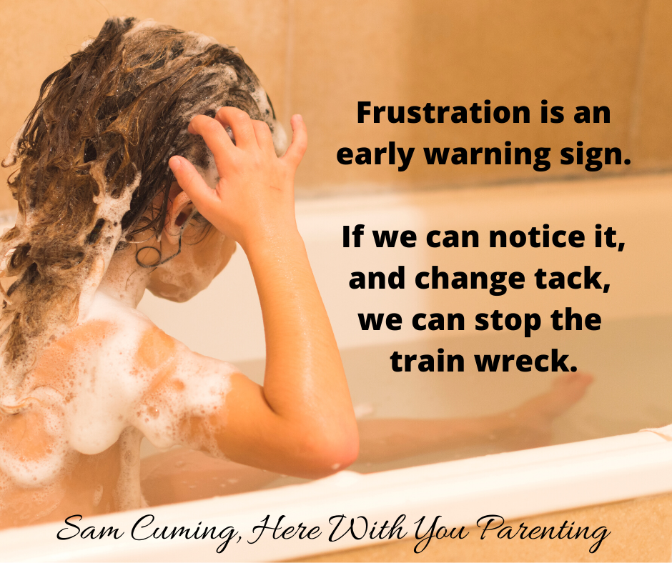 Frustration is an early warning sign … take heed! | Here With You Parenting
